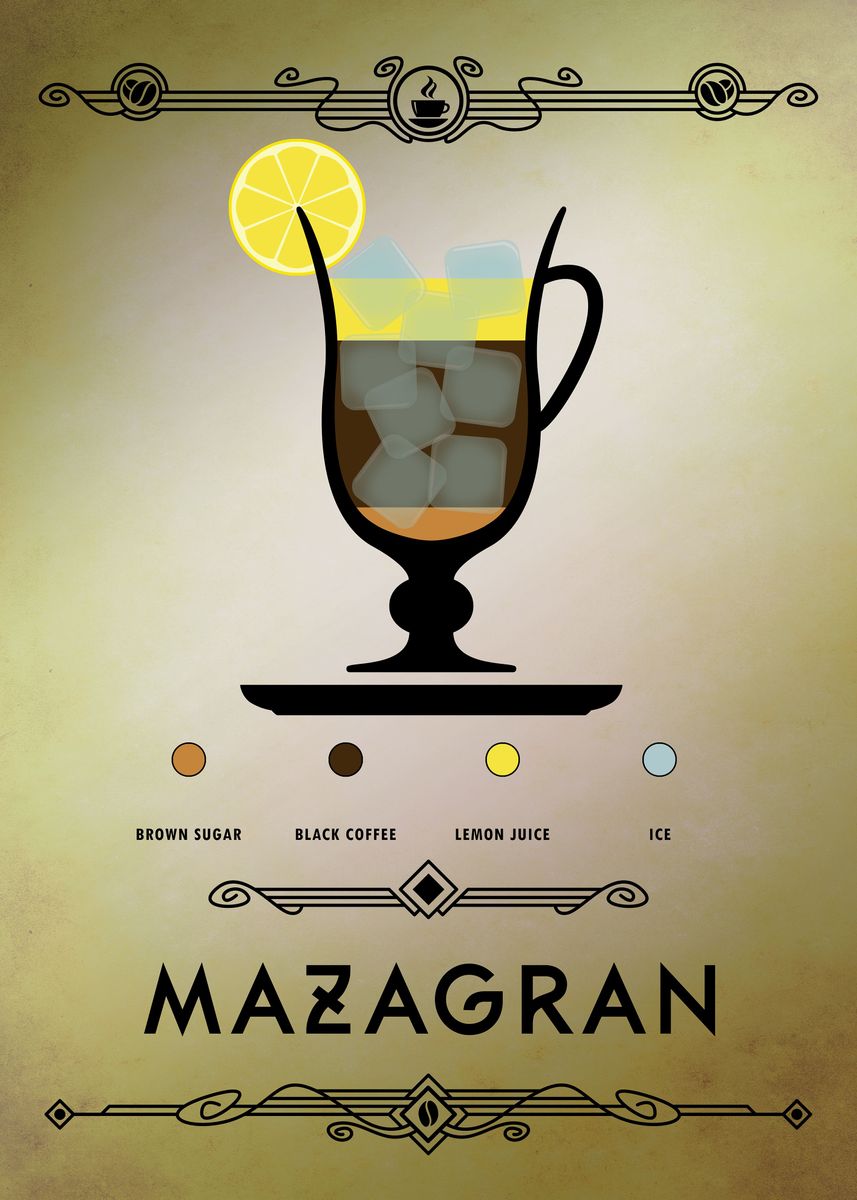 'Mazagran' Poster, picture, metal print, paint by Bo Kev | Displate