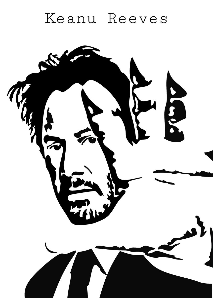 'Keanu Reeves' Poster, picture, metal print, paint by pus meong | Displate