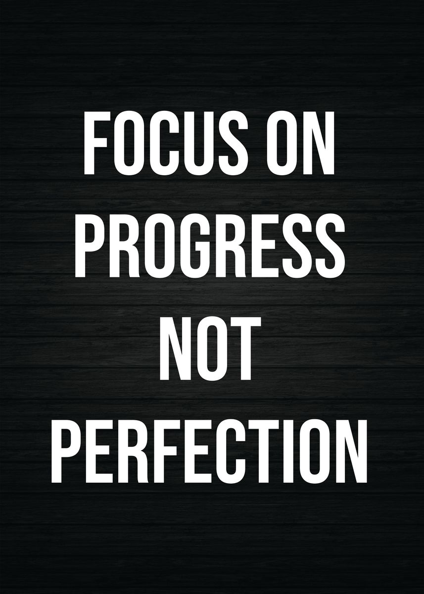 'Progress vs Perfection' Poster, picture, metal print, paint by CHAN ...
