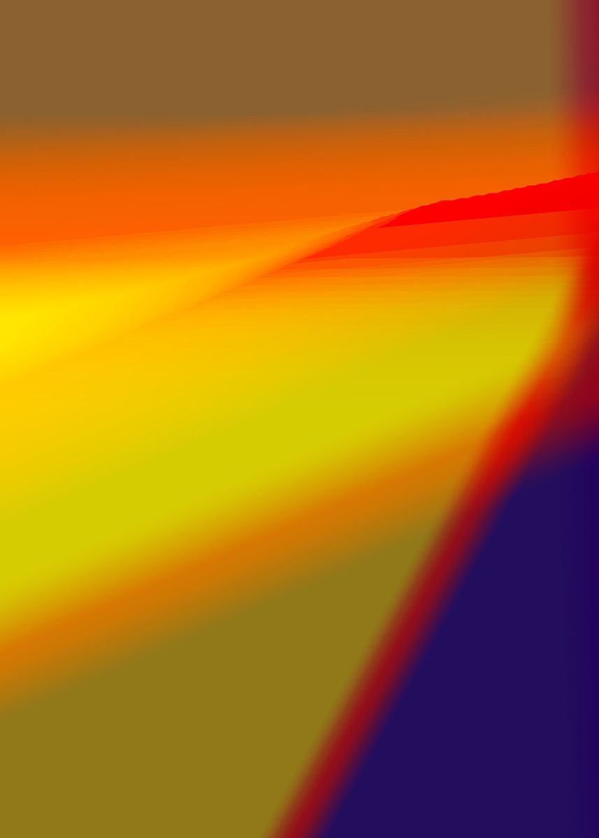 'red yellow blue abstract' Poster, picture, metal print, paint by ...