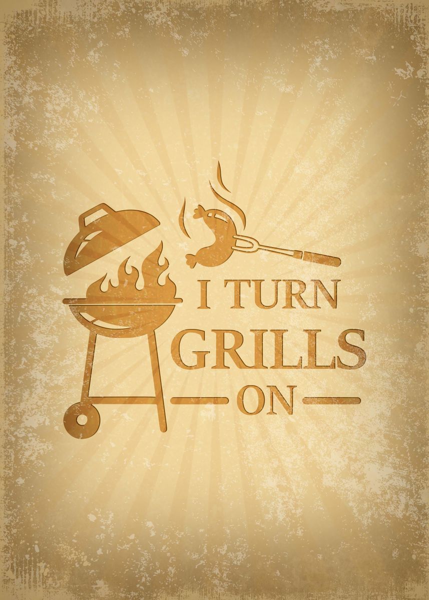 'Barbecue' Poster, picture, metal print, paint by AK47 Creative | Displate