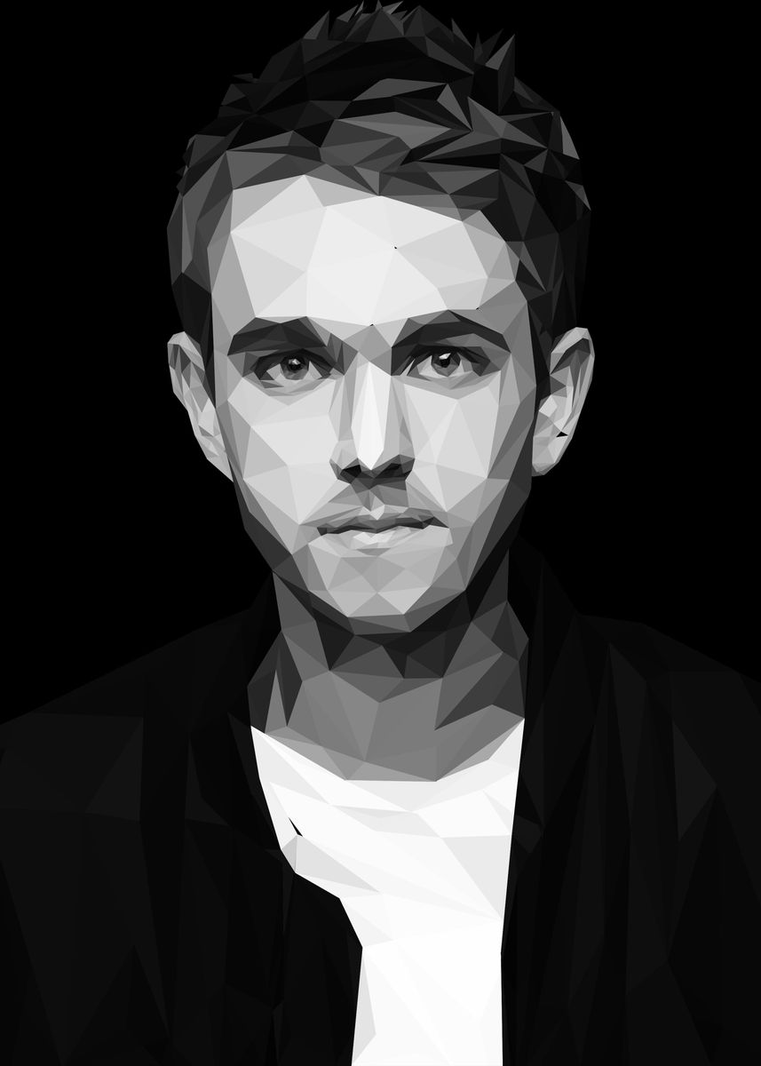 'zedd' Poster, picture, metal print, paint by Lowpoly Posters | Displate