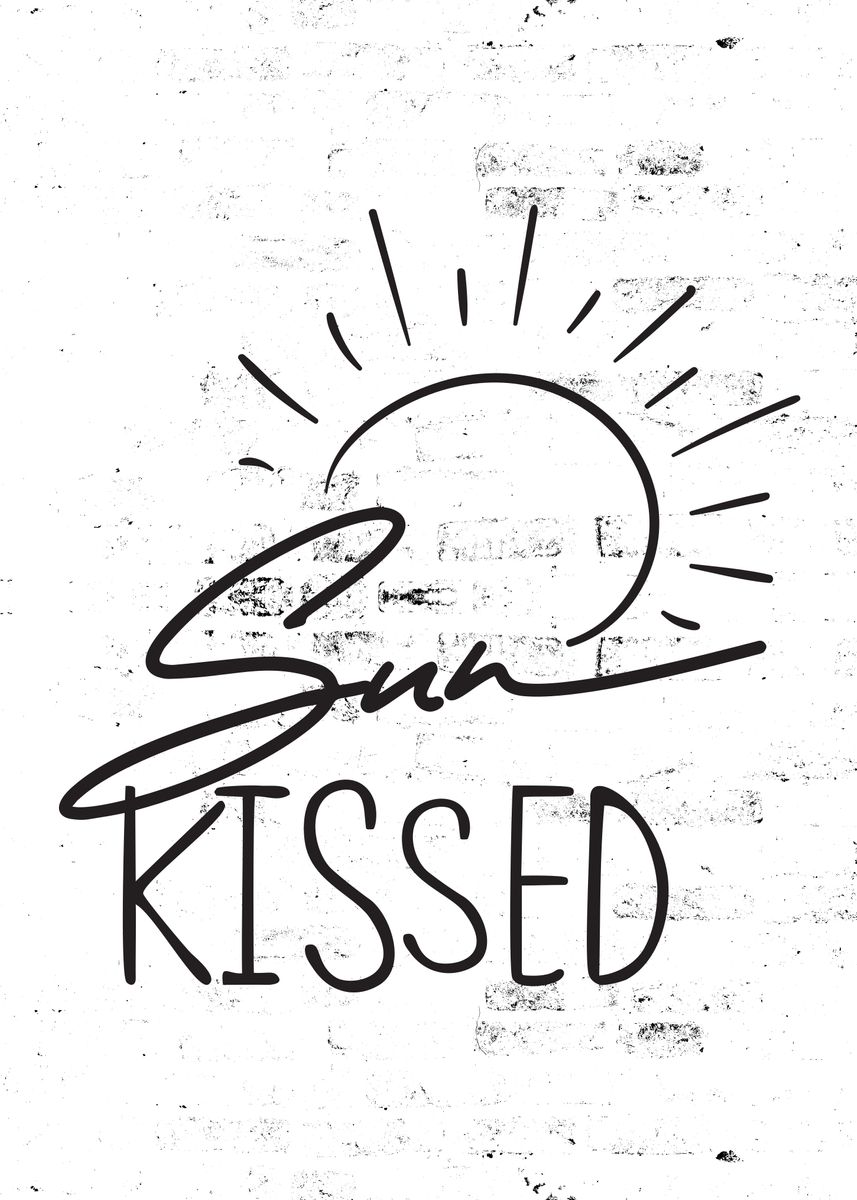 'Sun Kissed funny Wall Art' Poster, picture, metal print, paint by ...
