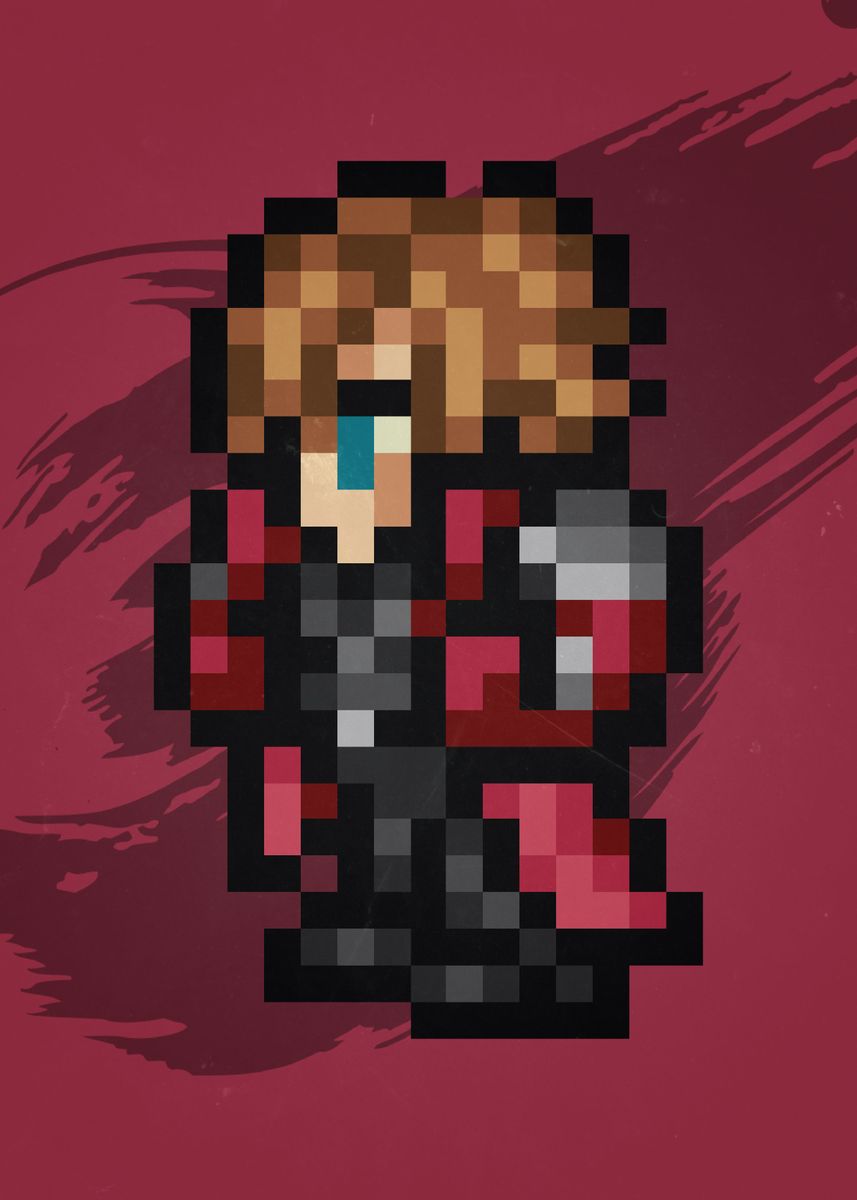 'FF VII Genesis Sprite' Poster, picture, metal print, paint by Ze Wiss ...