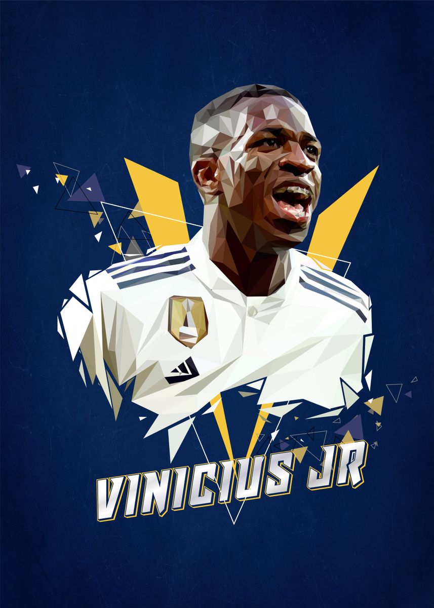 'Vinicius Jr' Poster, picture, metal print, paint by Limited Edition ...