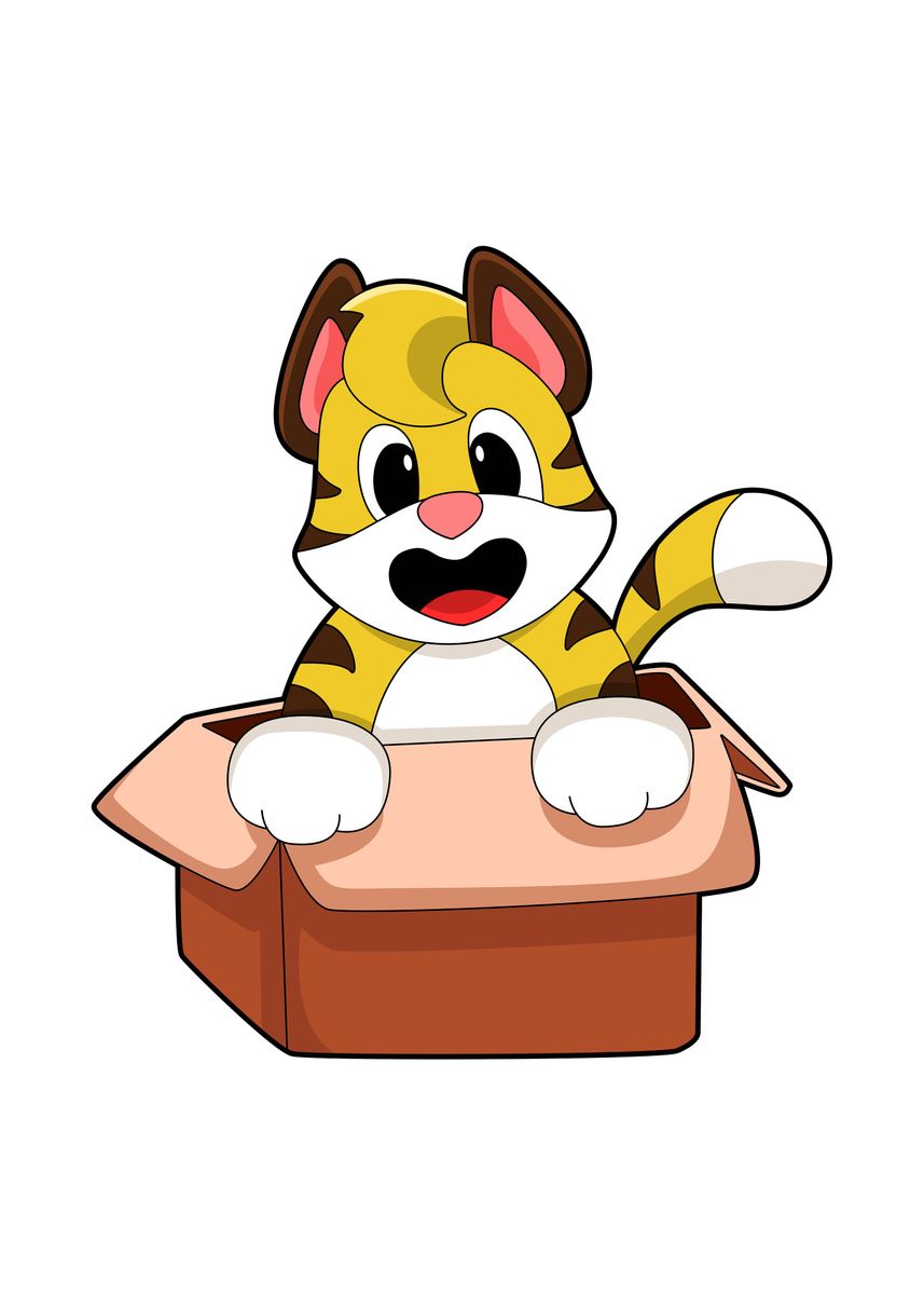 'Tiger Box' Poster, picture, metal print, paint by Markus Schnabel ...