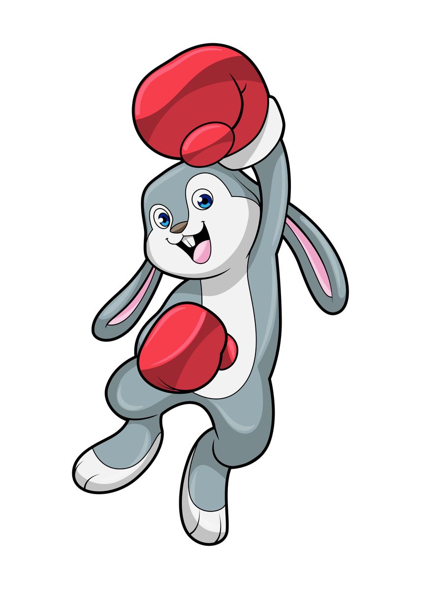 'Rabbit Boxer Boxing Sports' Poster by Markus Schnabel | Displate