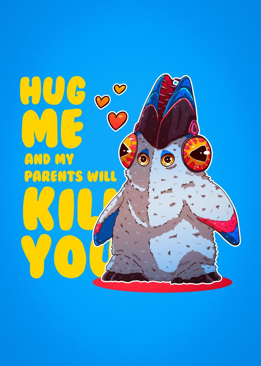 'PENGLING' Poster, picture, metal print, paint by Sofía Mengoni | Displate