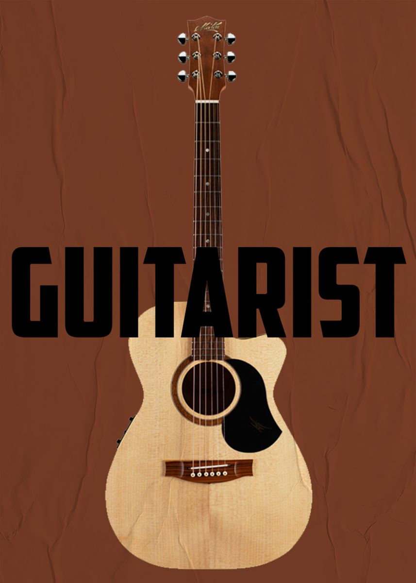 'Guitarist Poster' Poster, picture, metal print, paint by Faeyza Art ...