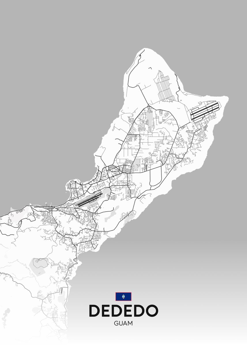 'Dededo GU' Poster, picture, metal print, paint by IMR Designs | Displate