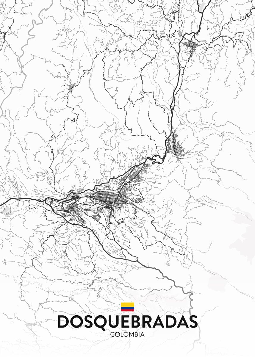 'Dosquebradas CO' Poster, picture, metal print, paint by IMR Designs ...