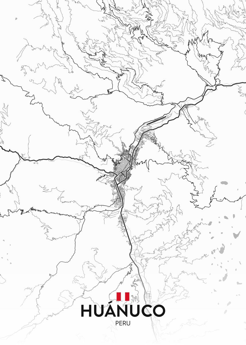 'Huanuco PE' Poster, picture, metal print, paint by IMR Designs | Displate