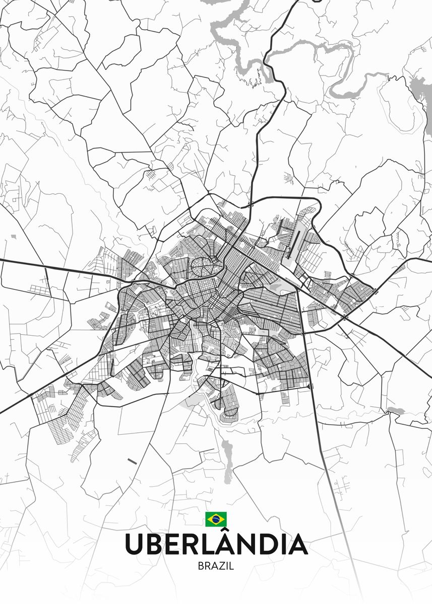 'Uberlandia BR' Poster by IMR Designs | Displate