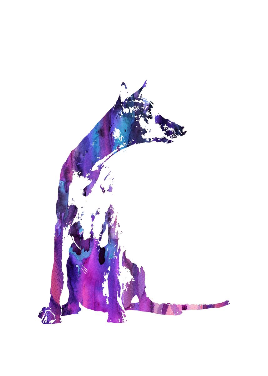 'Pharaoh hound ' Poster by RosaliasArt | Displate