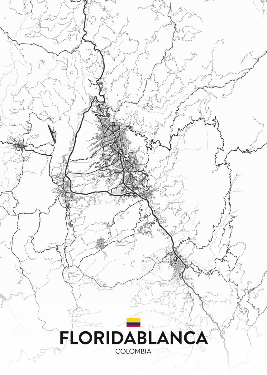 'Floridablanca CO' Poster by IMR Designs | Displate