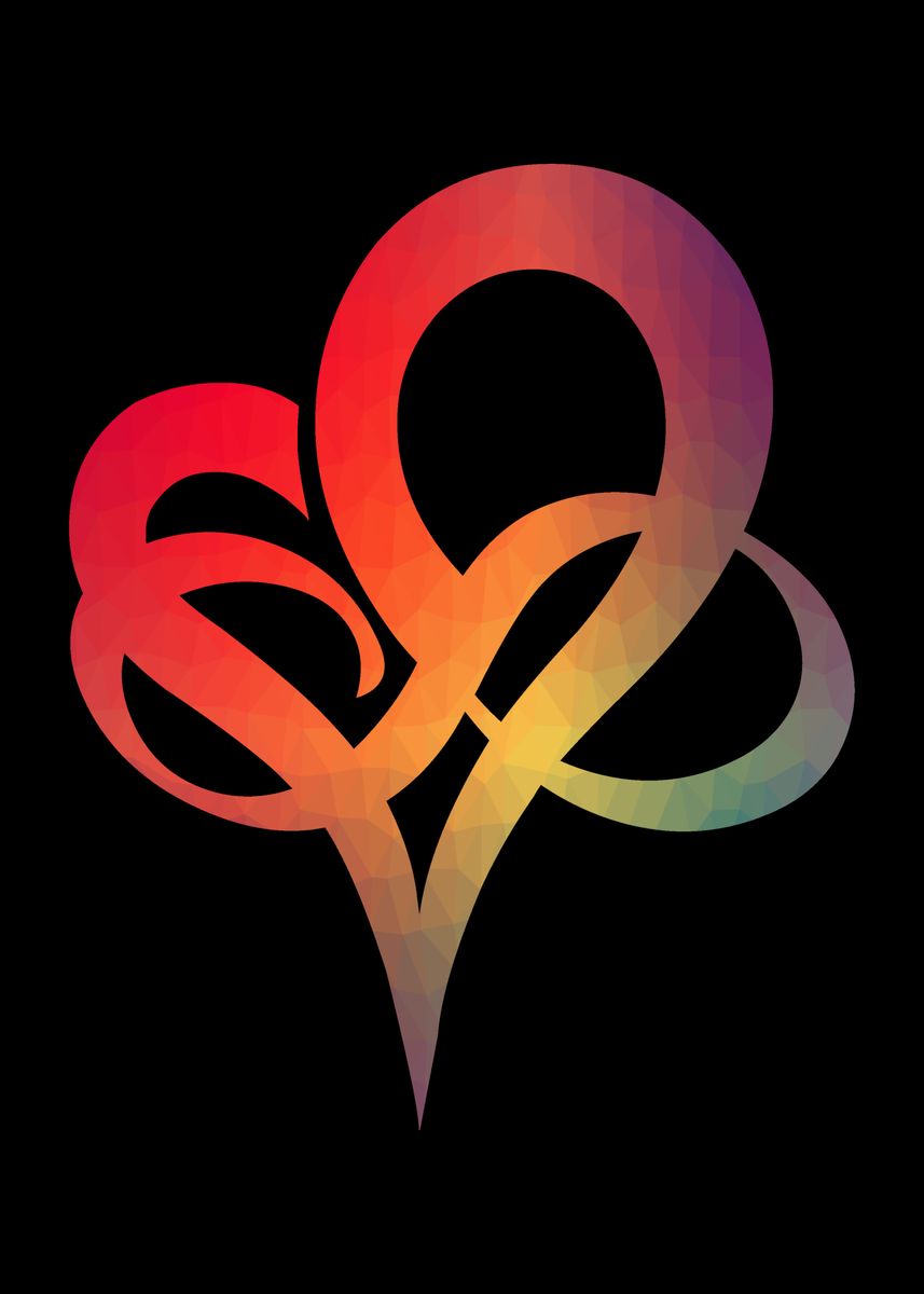 'HEART INFINITY' Poster, picture, metal print, paint by Christian ...
