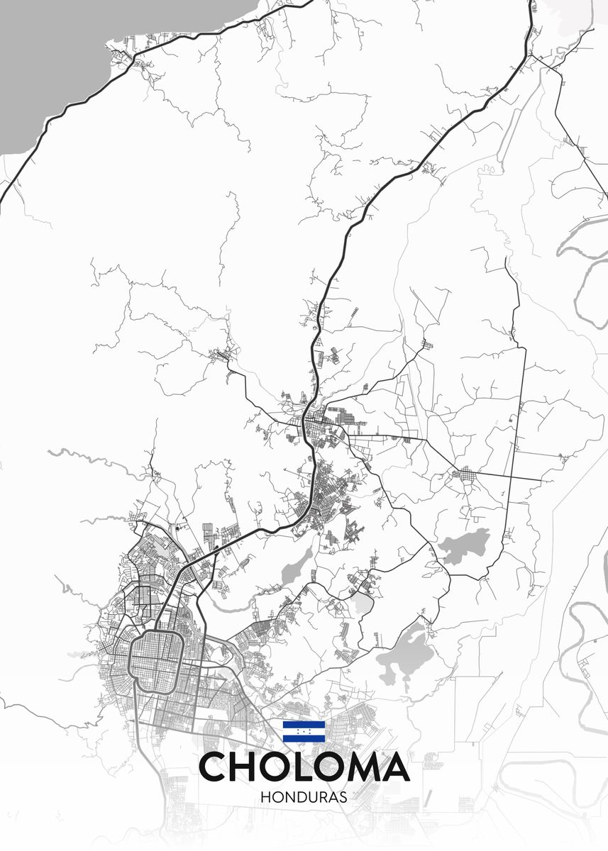 'Choloma HN' Poster, picture, metal print, paint by IMR Designs | Displate