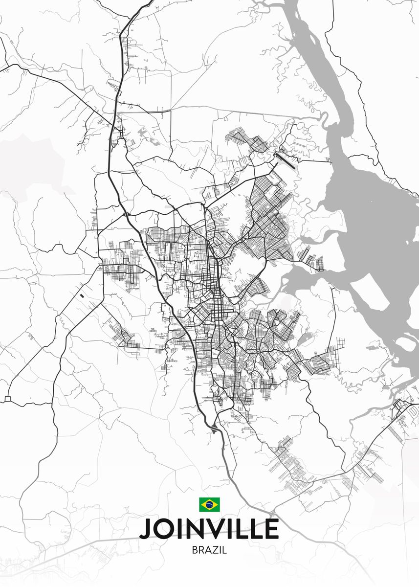 'Joinville BR' Poster, picture, metal print, paint by IMR Designs ...