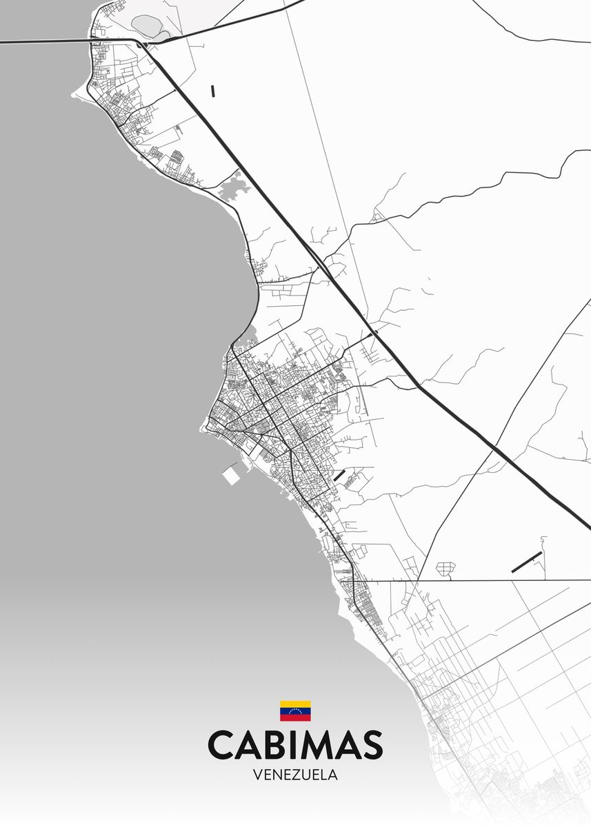 'Cabimas VE' Poster, picture, metal print, paint by IMR Designs | Displate