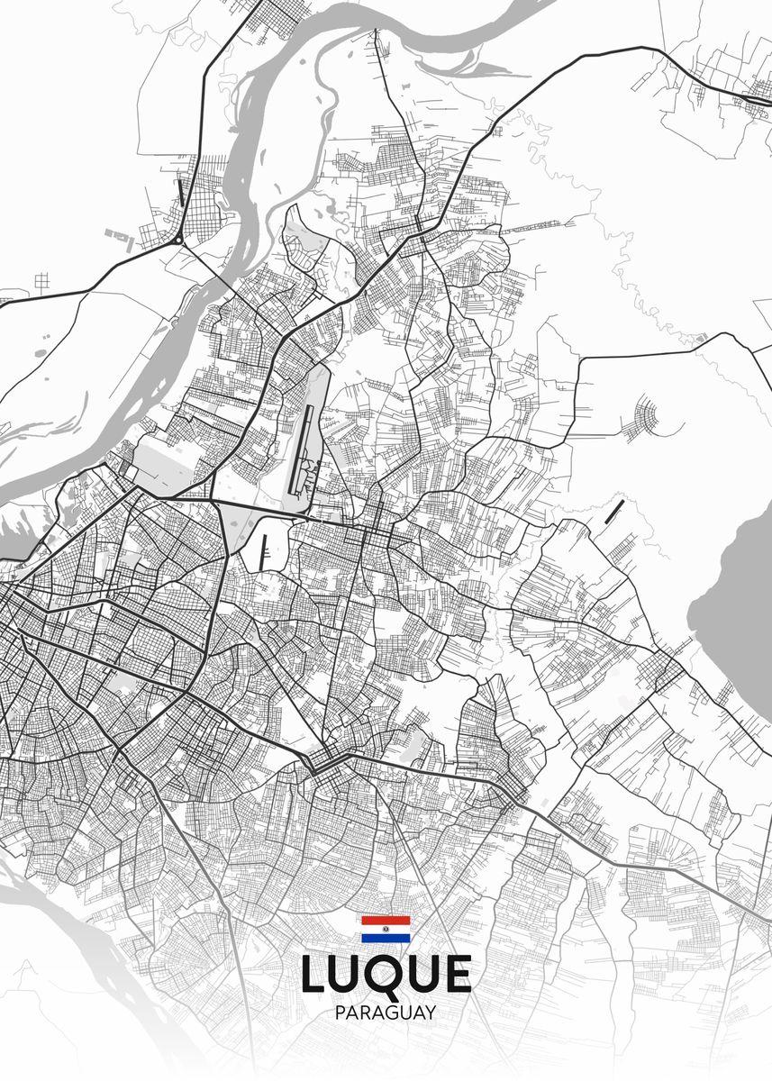 'Luque PY' Poster, picture, metal print, paint by IMR Designs | Displate