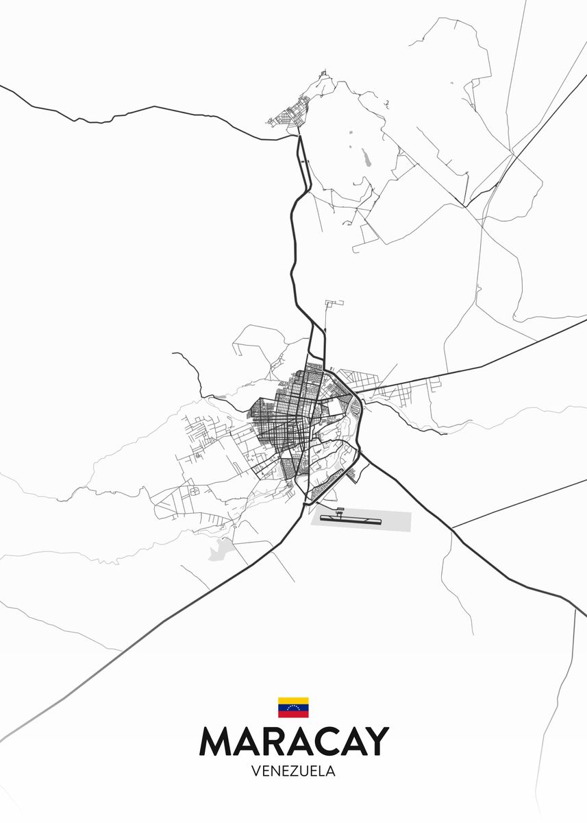 'Maracay VE' Poster, picture, metal print, paint by IMR Designs | Displate