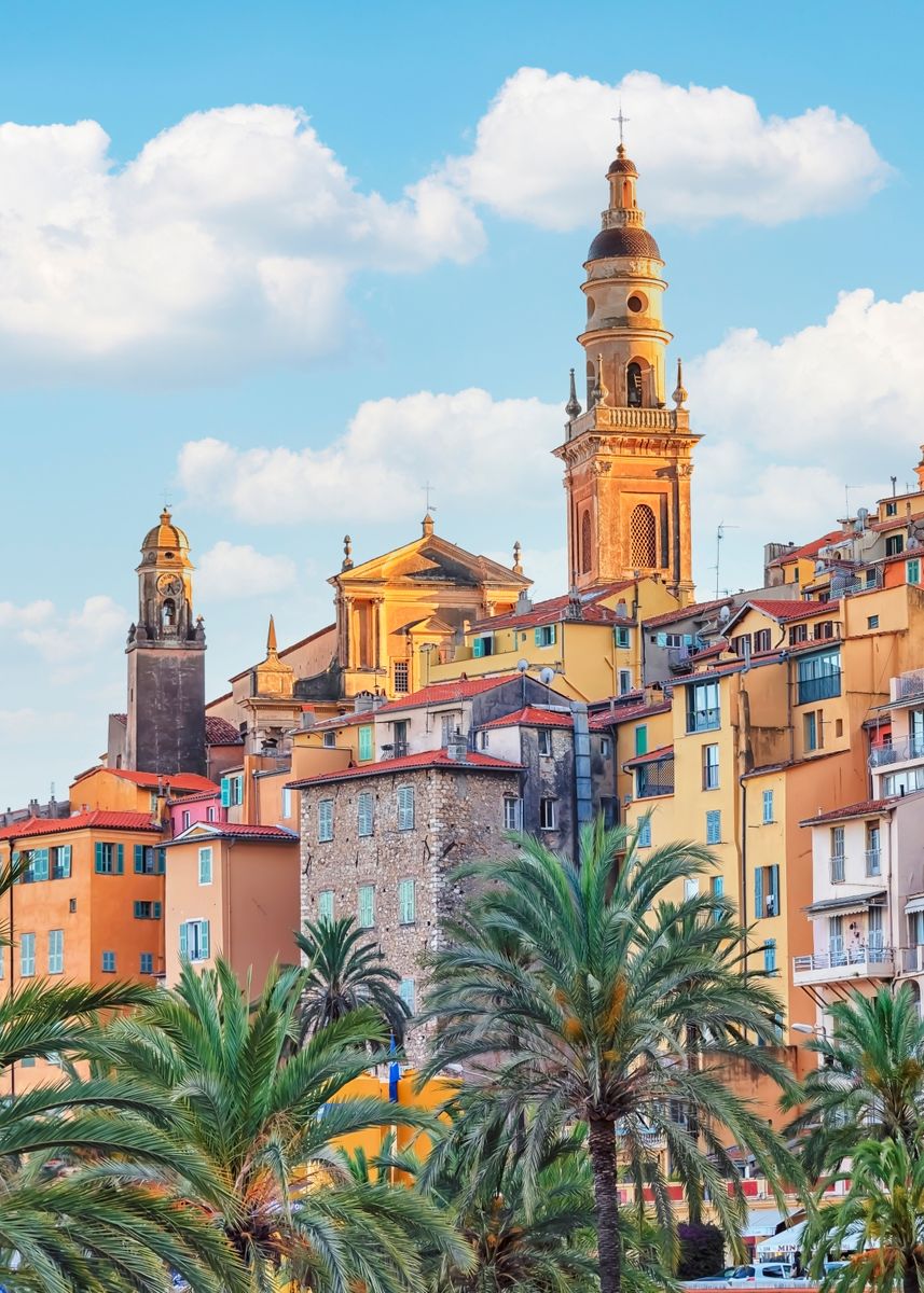 'The colors of Menton' Poster, picture, metal print, paint by Mango Art ...