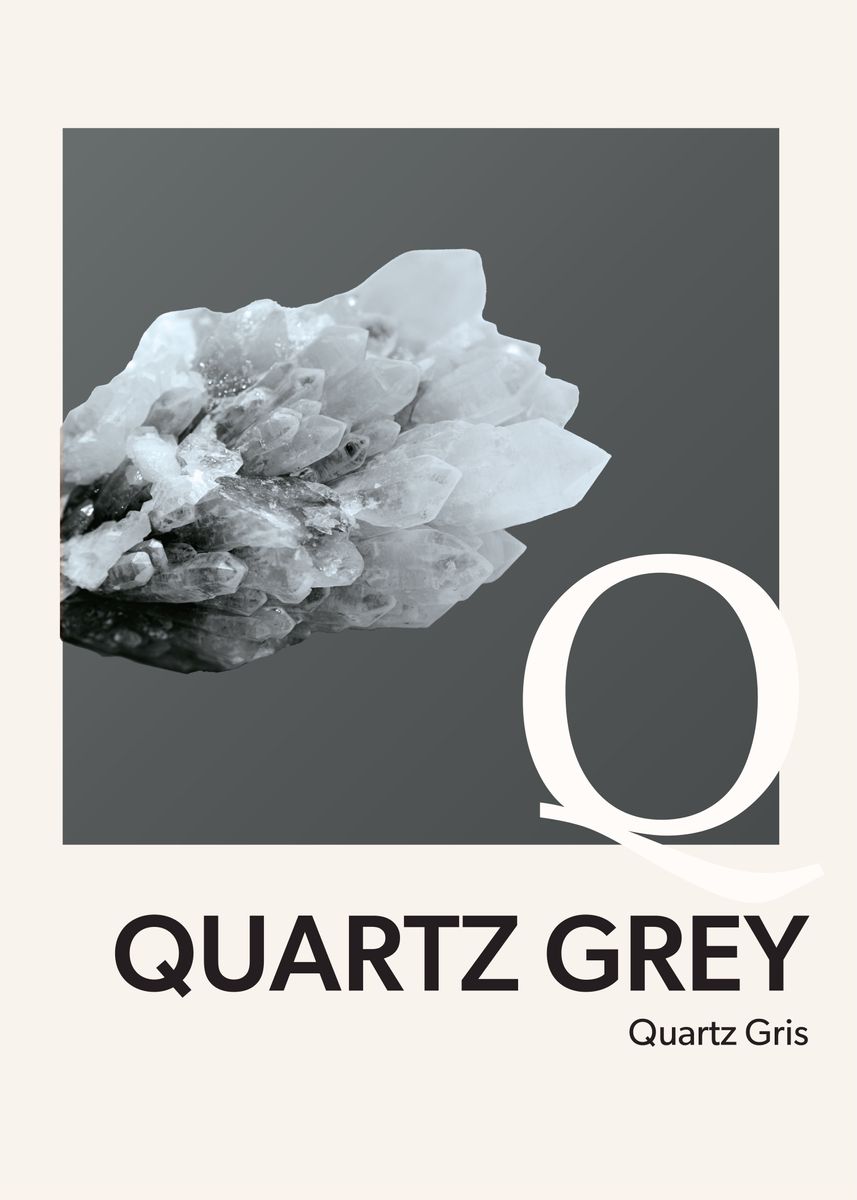 'Color Alphabet Quartz Grey' Poster, picture, metal print, paint by ...