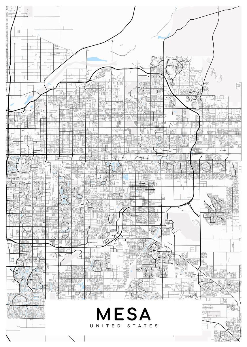 'Mesa' Poster, picture, metal print, paint by mapsies | Displate