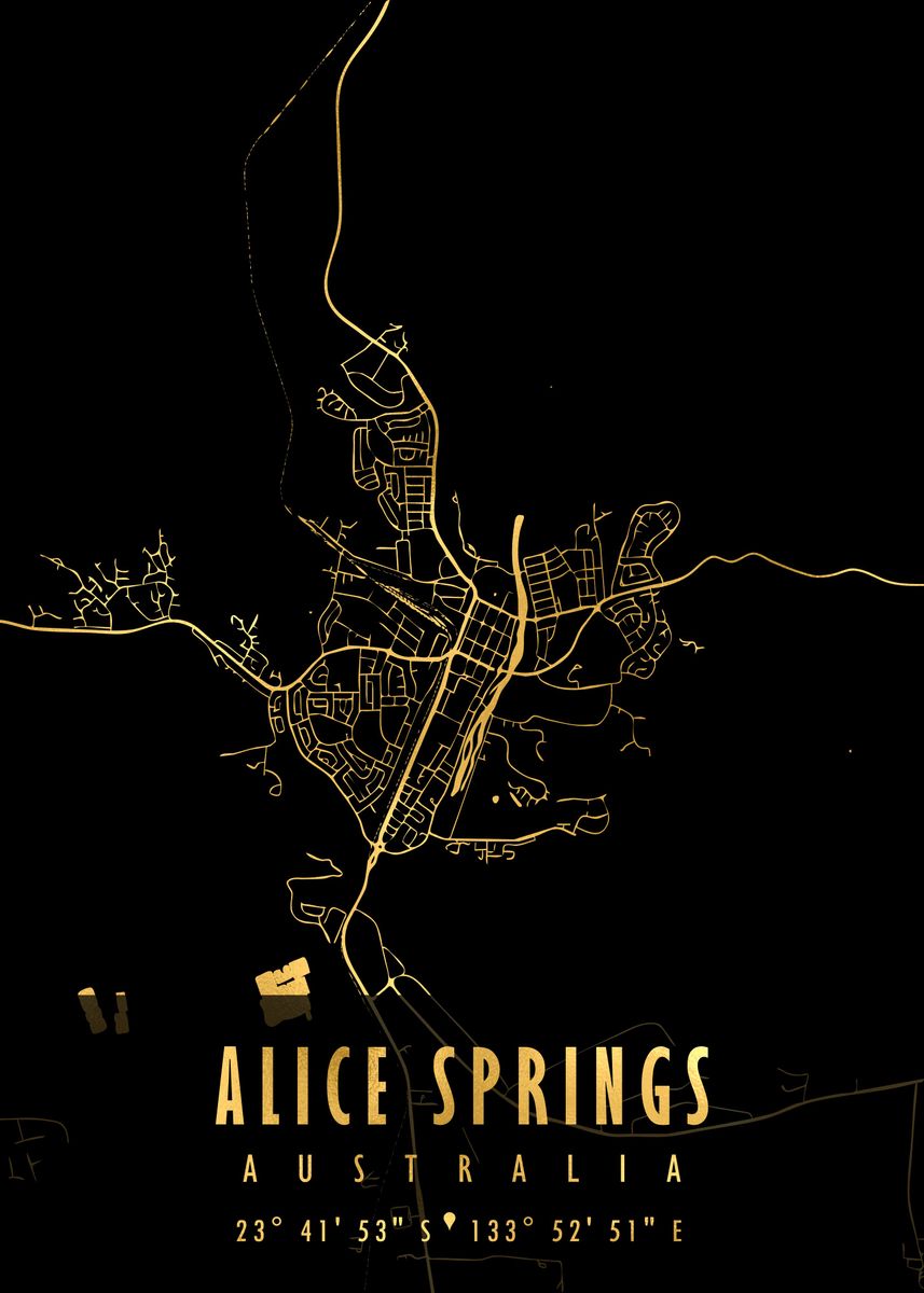 'Alice Springs Australia' Poster by Artistic Paradigms | Displate