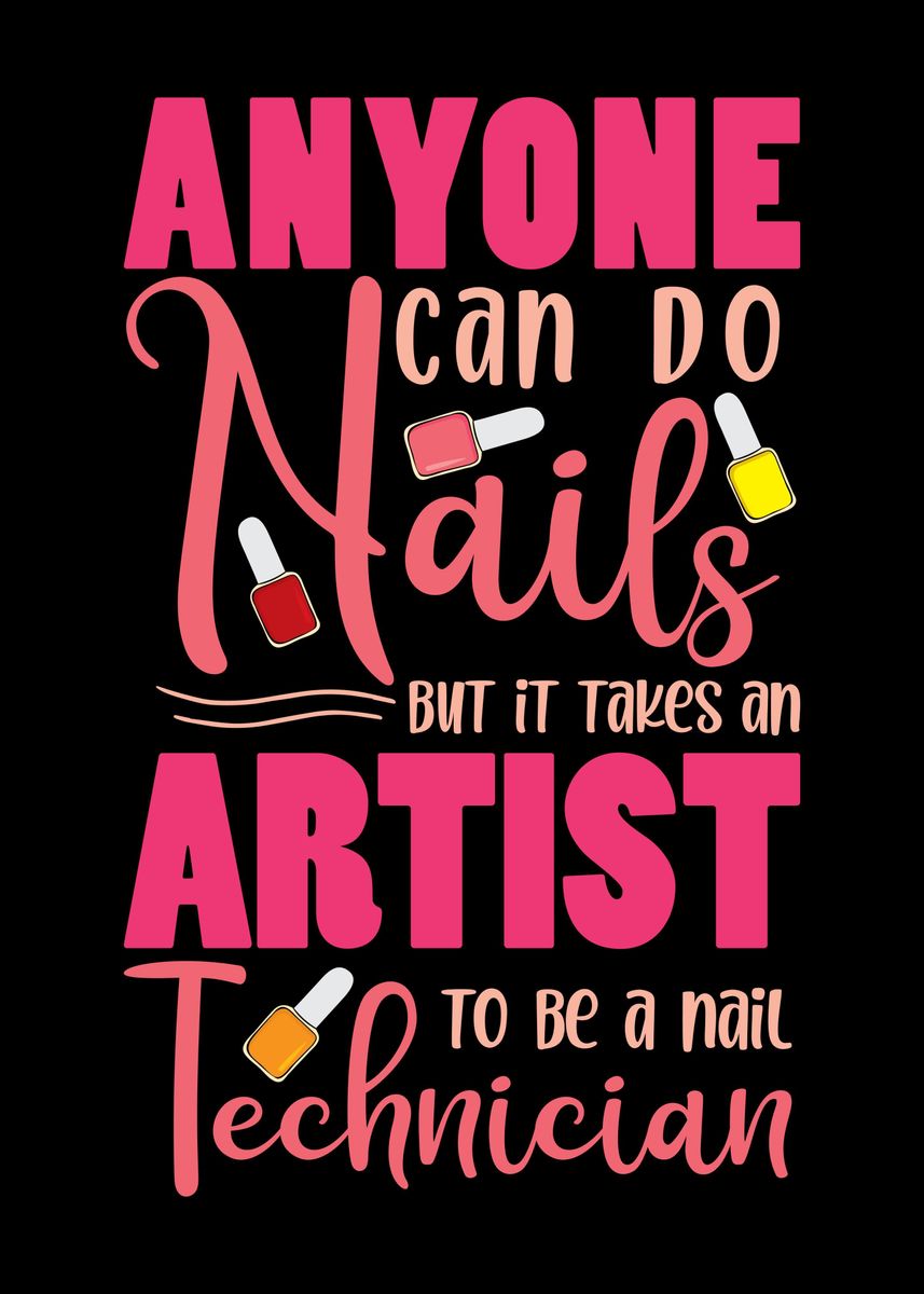 'Nail Tech Polish' Poster by Sebastian Wünsche | Displate