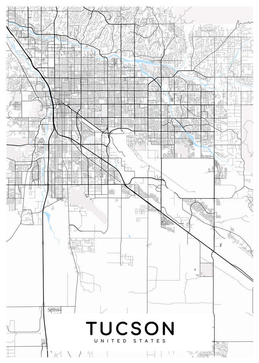 'Tucson' Poster by mapsies | Displate