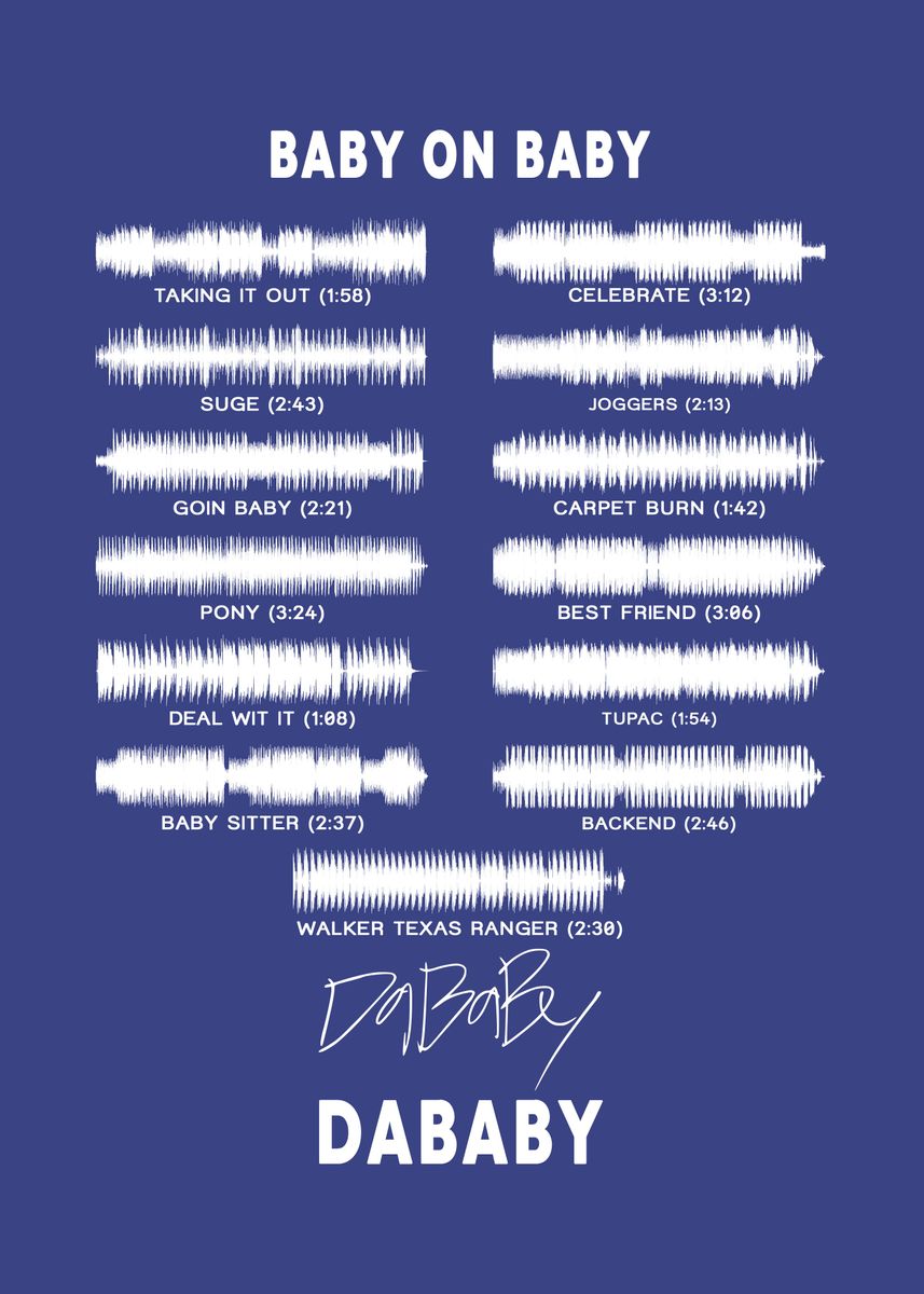 'Dababy ' Poster, picture, metal print, paint by Joyce Louisa | Displate