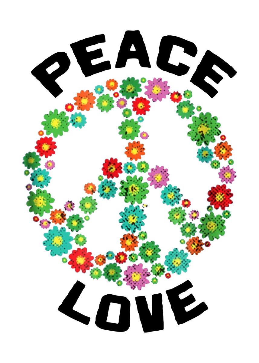 'Peace Love' Poster, picture, metal print, paint by riyadi elyas ...