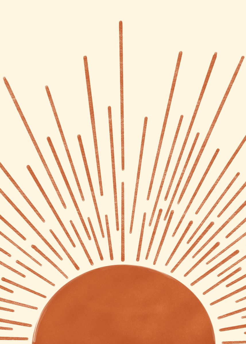 'Modern Sunset Rustic' Poster, picture, metal print, paint by EDM ...