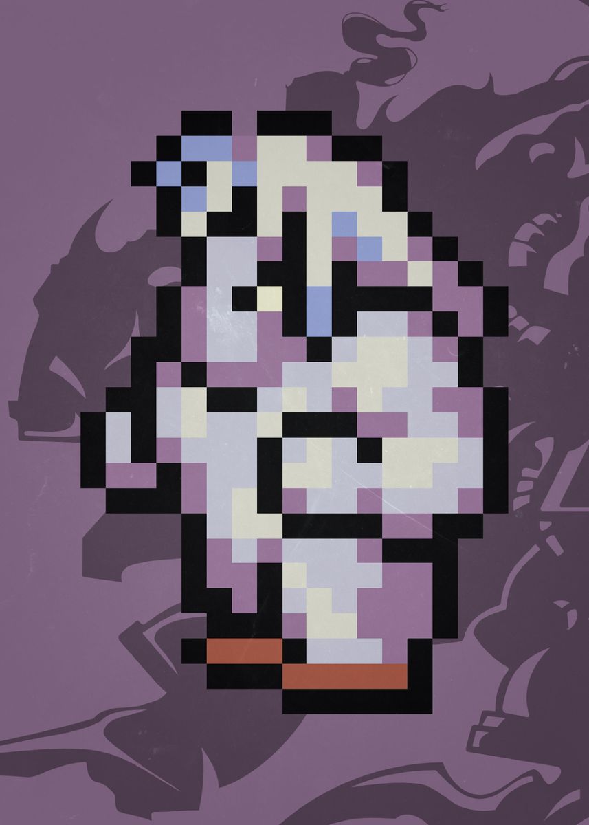 'FF VI Umaro Pixel Sprite' Poster, picture, metal print, paint by Ze ...