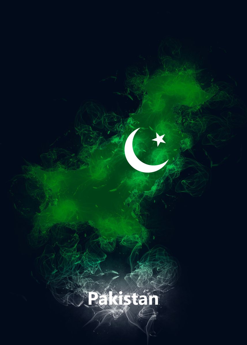 'Pakistan ' Poster, picture, metal print, paint by The Bright Art ...
