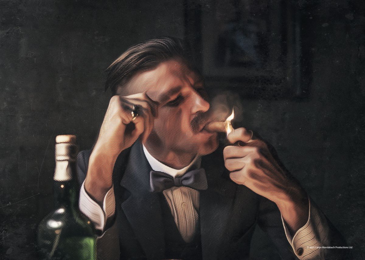 'Smoking Arthur Shelby' Poster by Peaky Blinders | Displate