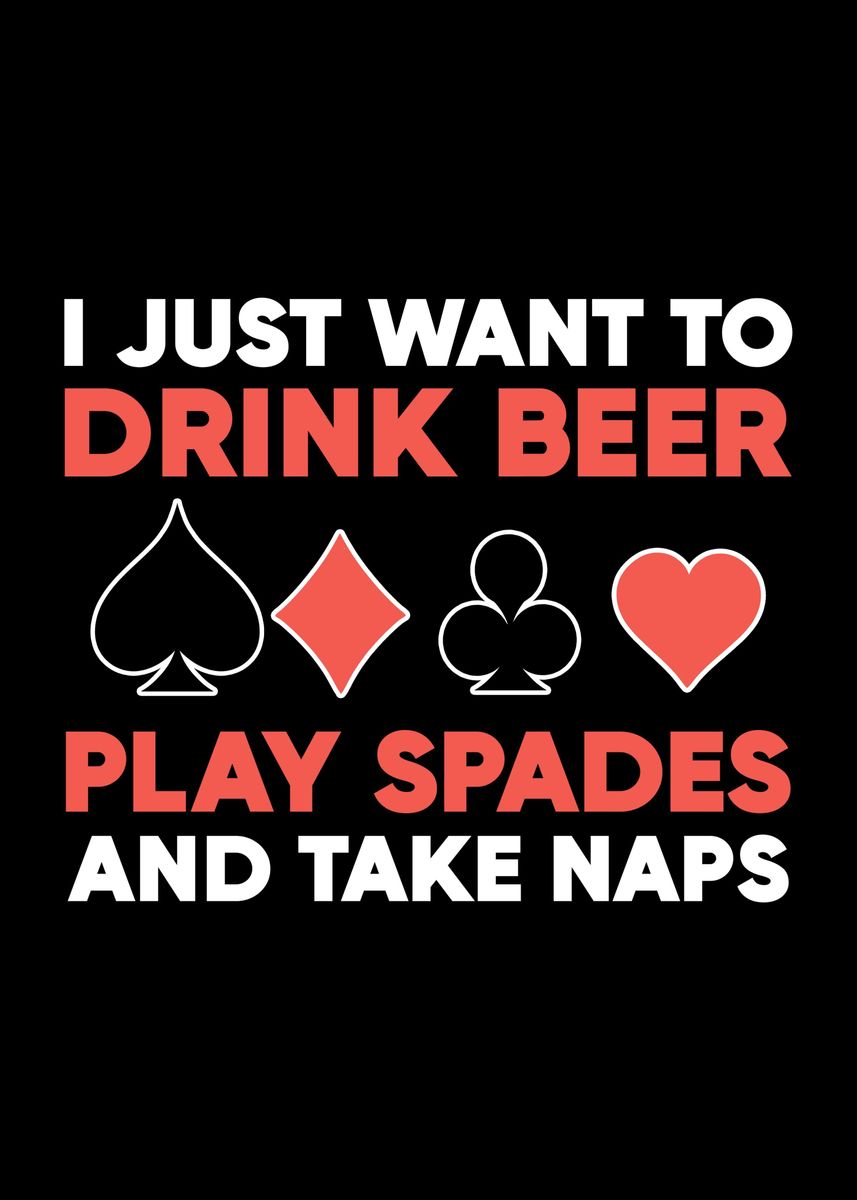 'Spades Playing' Poster by FunnyGifts | Displate