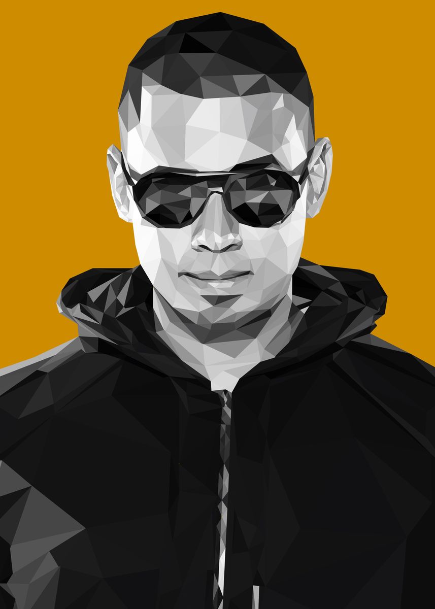 'Afrojack' Poster, picture, metal print, paint by Lowpoly Posters ...