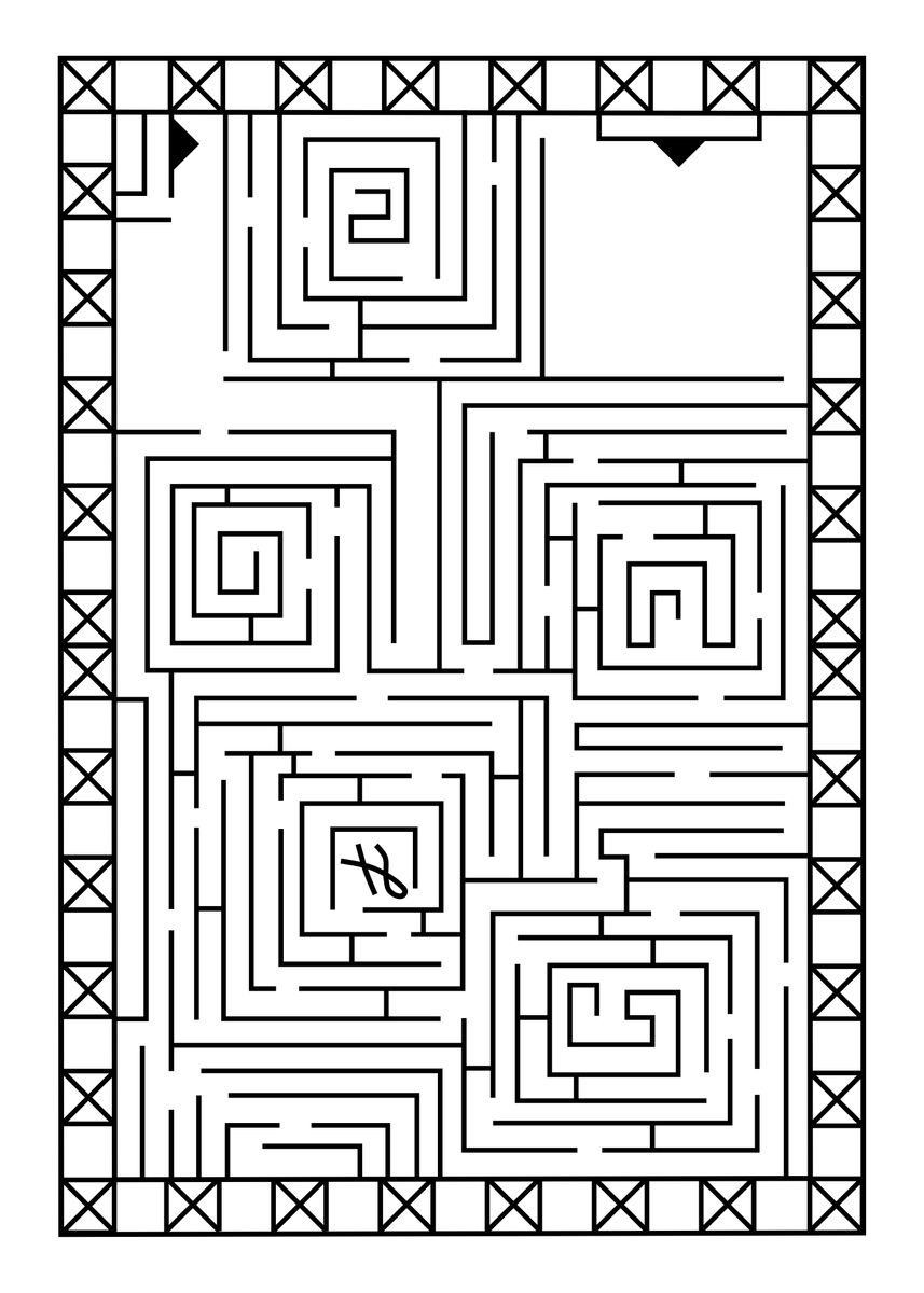 'Right Angles Maze' Poster by Mazesplace | Displate
