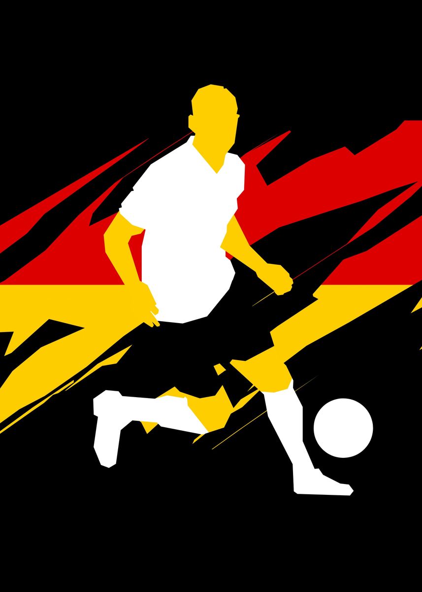 'Germany Football Players' Poster, picture, metal print, paint by ...