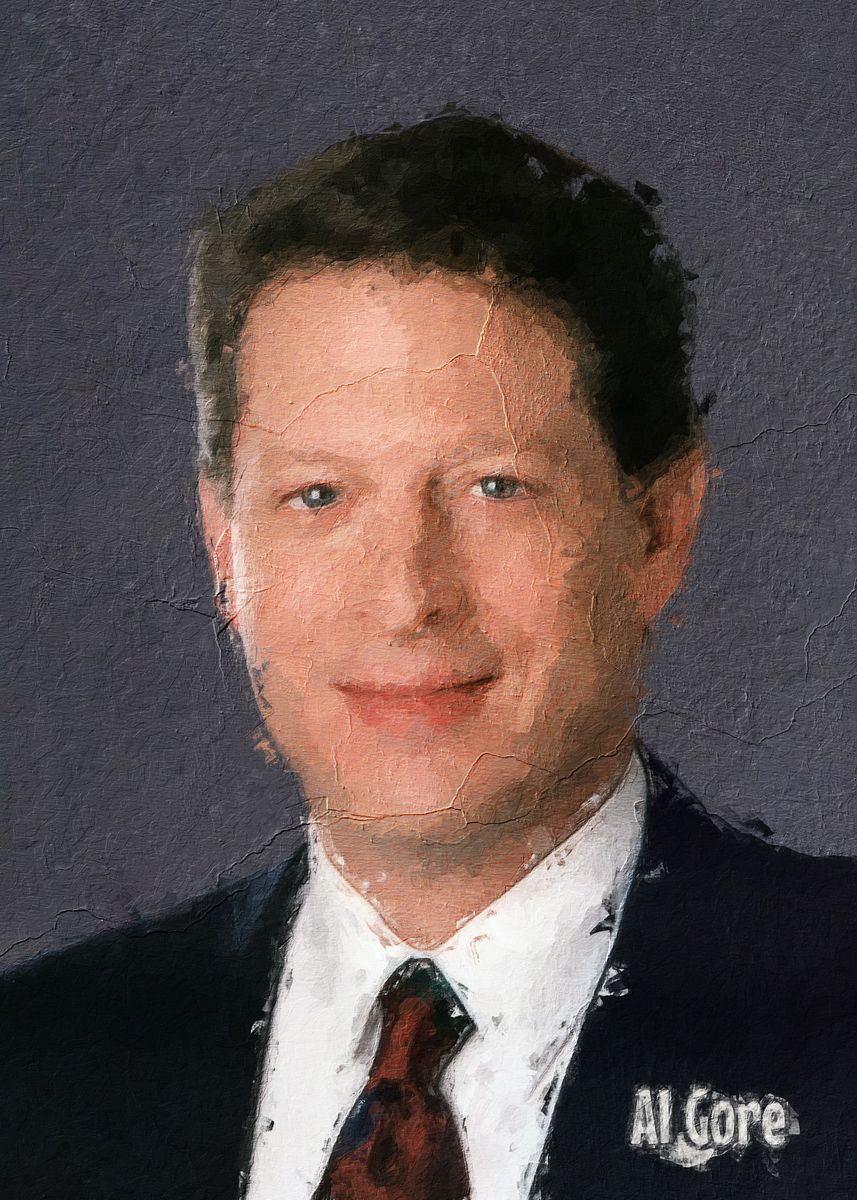 'AL Gore Paintings' Poster, picture, metal print, paint by Kardus ...