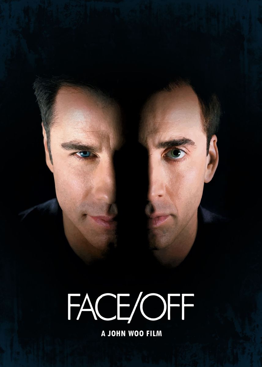 'Face Off' Poster, picture, metal print, paint by Bo Kev | Displate