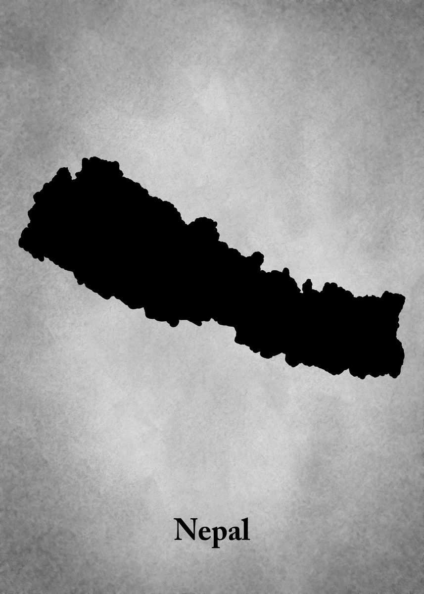 'Nepal' Poster by B & W Arts | Displate