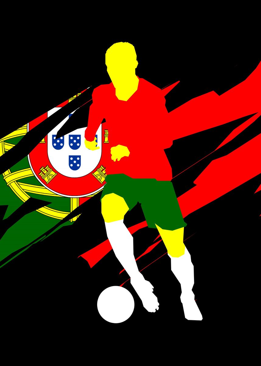 'Portugal Football Players' Poster by dapartwork | Displate