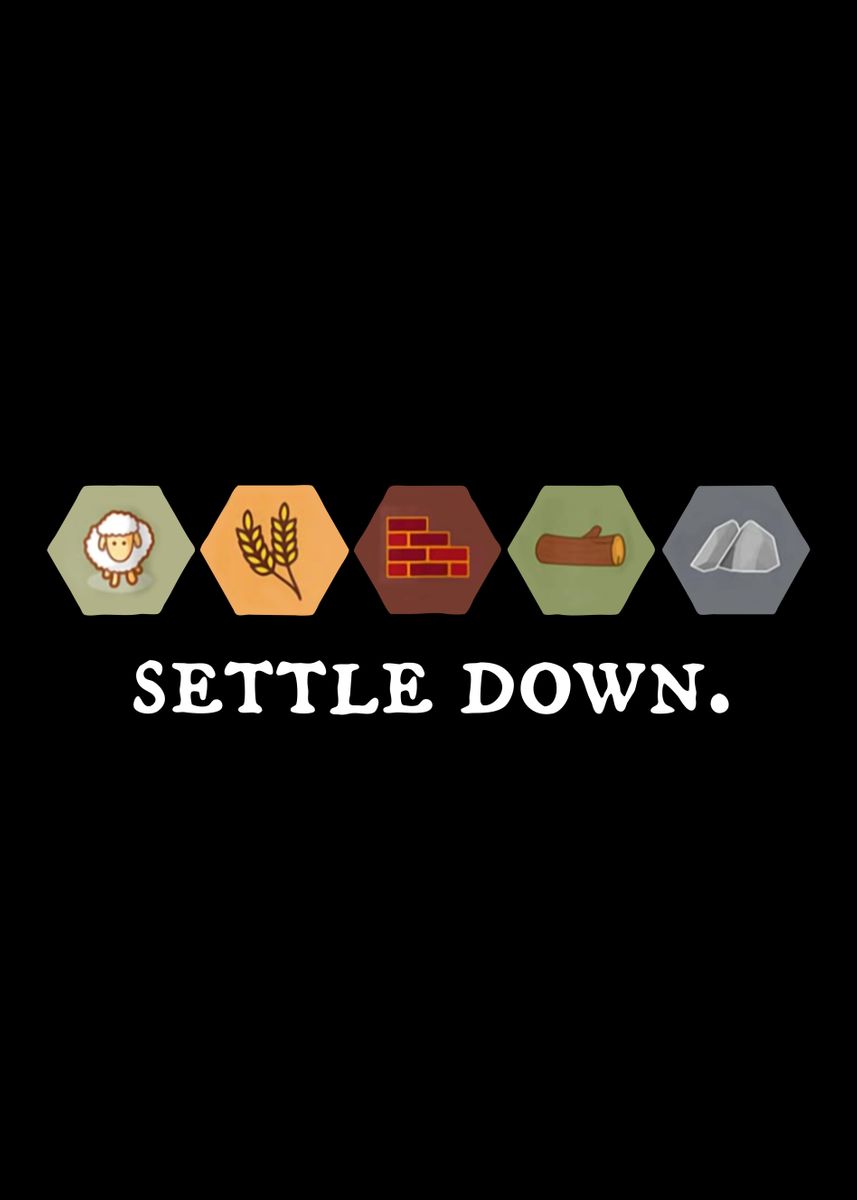 'Settle Down' Poster, picture, metal print, paint by starborn design ...