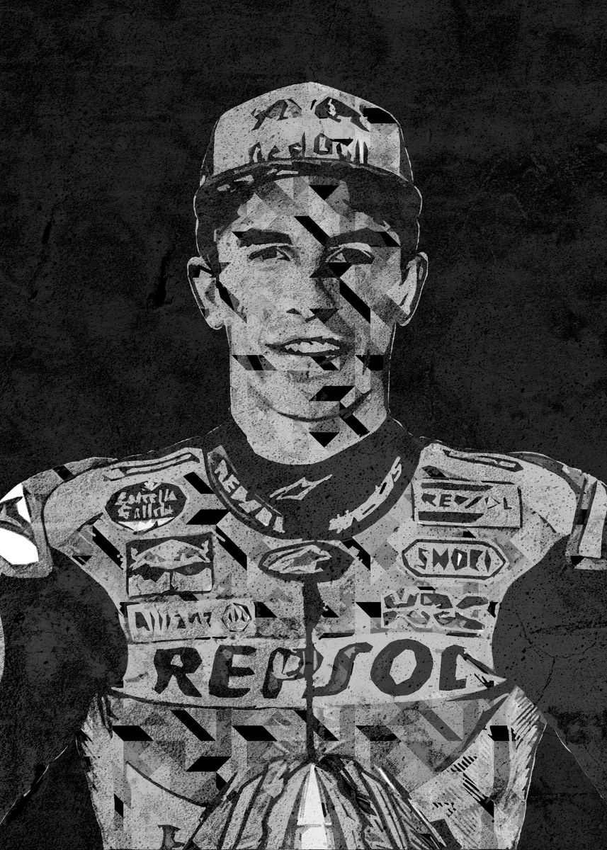 'Marc Marquez' Poster by kun bin | Displate