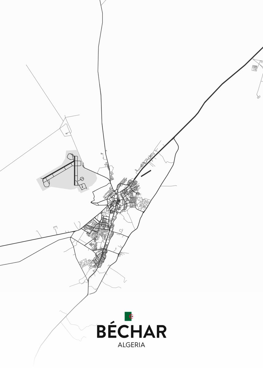 'Bechar DZ' Poster, picture, metal print, paint by IMR Designs | Displate