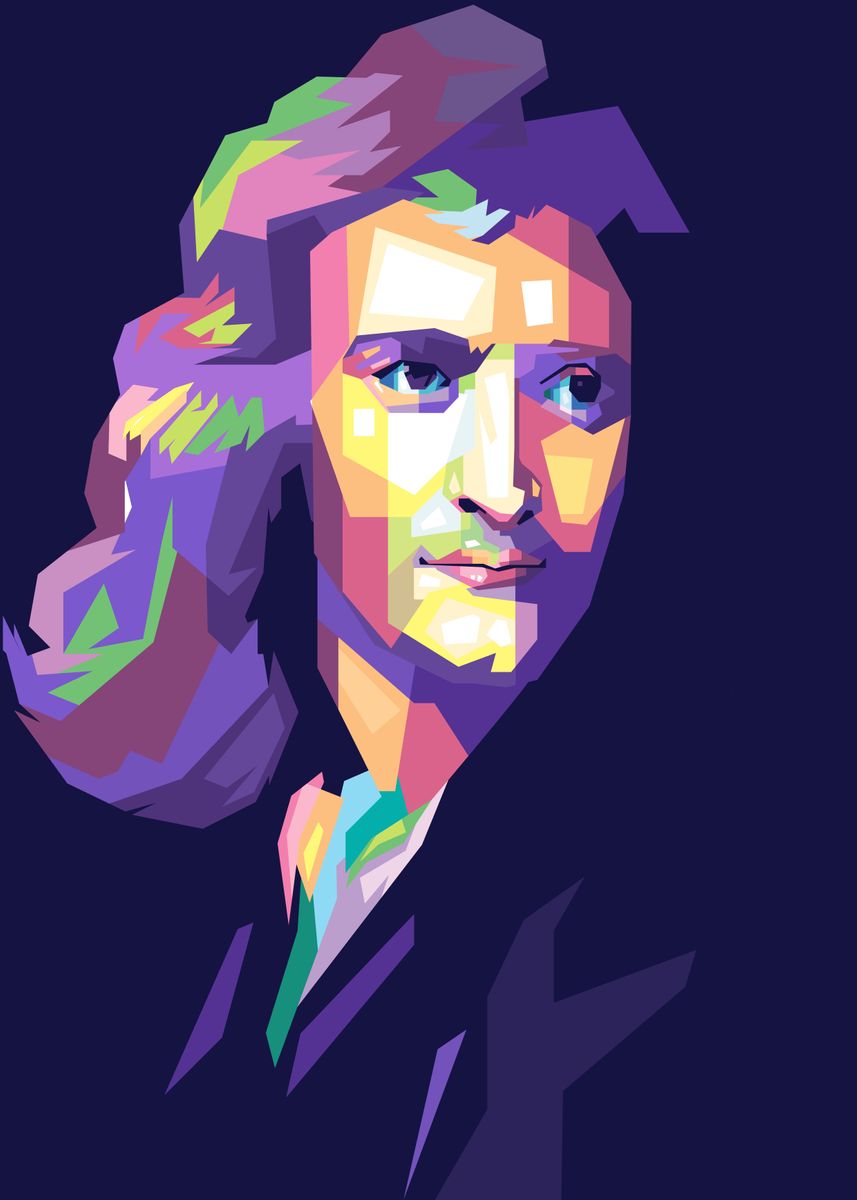 'Isaac Newton' Poster by Sherlock Wijaya | Displate