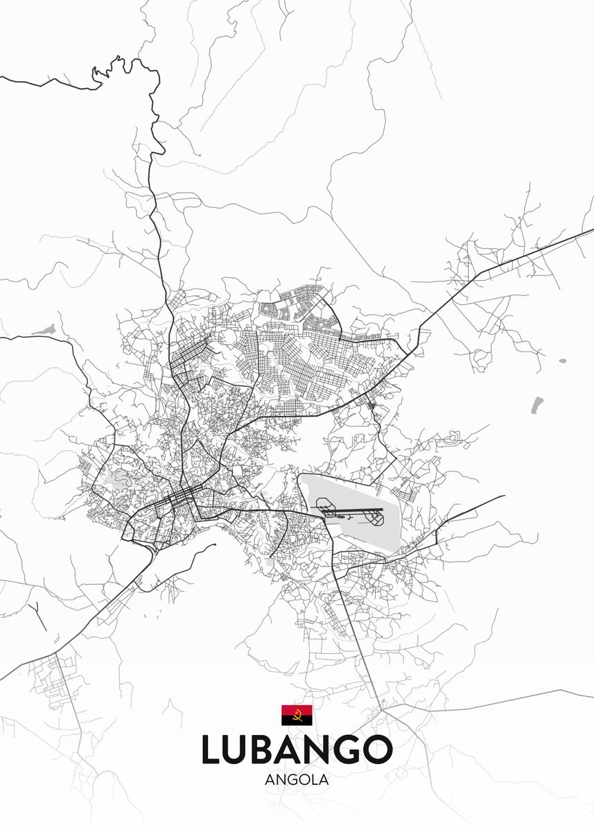 'Lubango AO' Poster, picture, metal print, paint by IMR Designs | Displate